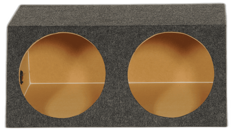Dual 15” Slanted Face Heavy Duty Sealed Speaker Box | Q-Power | Q-Power